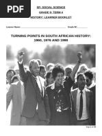 Grade 9 History Baseline Assessment | PDF | Nelson Mandela | Apartheid