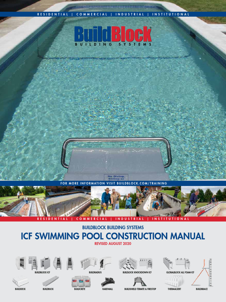 Buildblock Pool Installation Manual Revised 8 2020 Final | PDF | Concrete | Building Engineering
