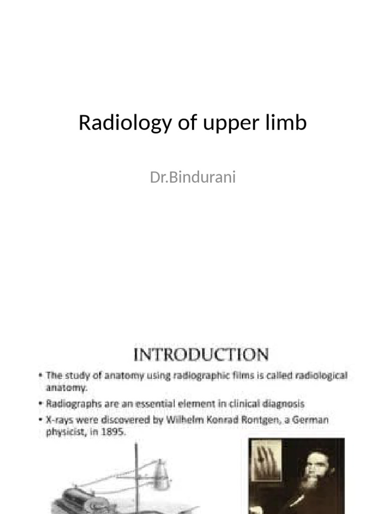 Radiology of Upper Limb and Thorax | PDF