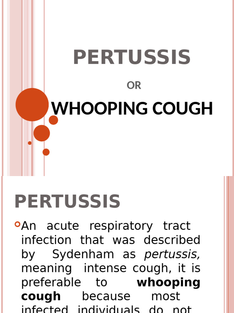 Whooping Cough or Pertussis | PDF | Immunology | Medicine