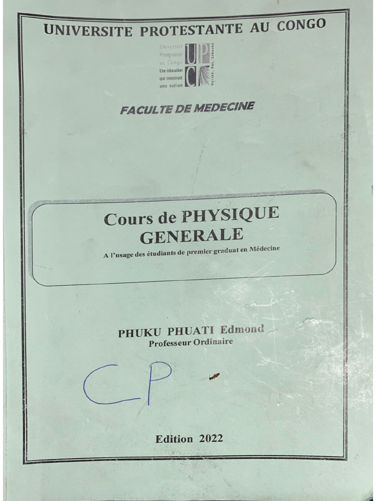 Support Physique L1 Bio-Med-1 | PDF