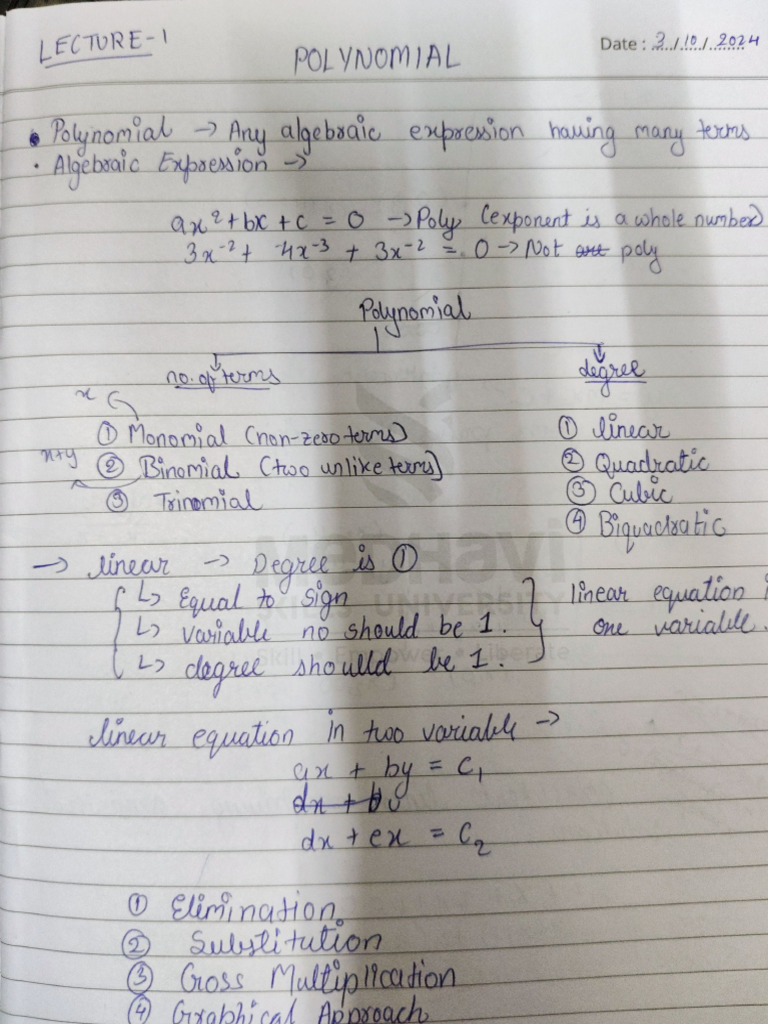 Math Notes For Mid Sem | PDF