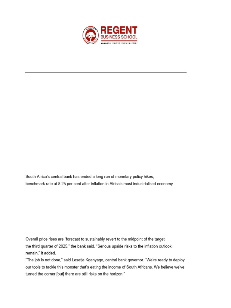 PGDM Economics Assignment | PDF | Inflation | Economics