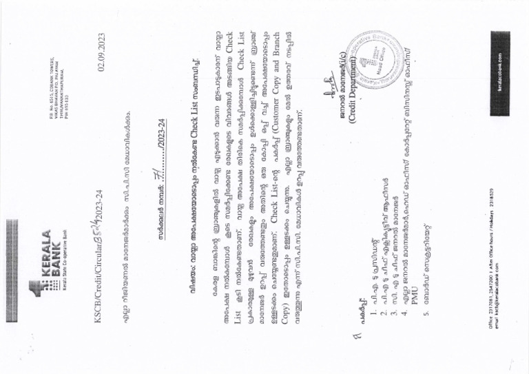 Circular- checklist | PDF