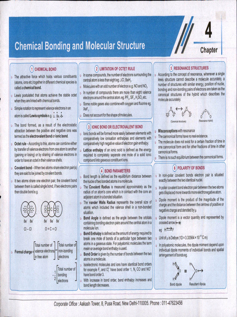 4.Chemical Bonding and Molecular Structure | PDF