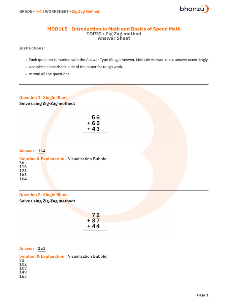 Prefix 10d3c8f01688713551529 - Name AK - W Zig Zag Method | PDF ...