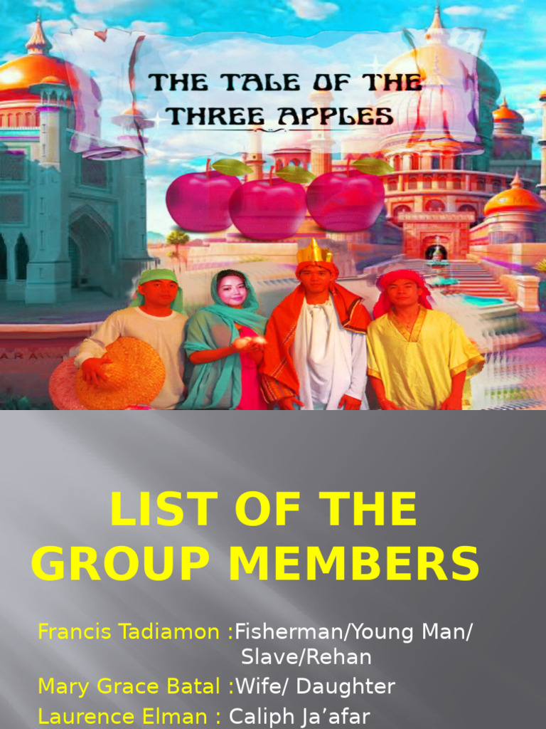 Group5 Thetaleofthethreeapple | PDF