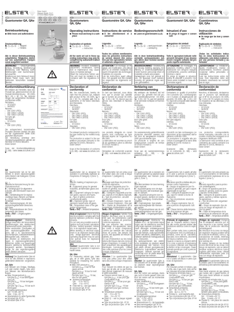 Elster QA QAe Manual | PDF