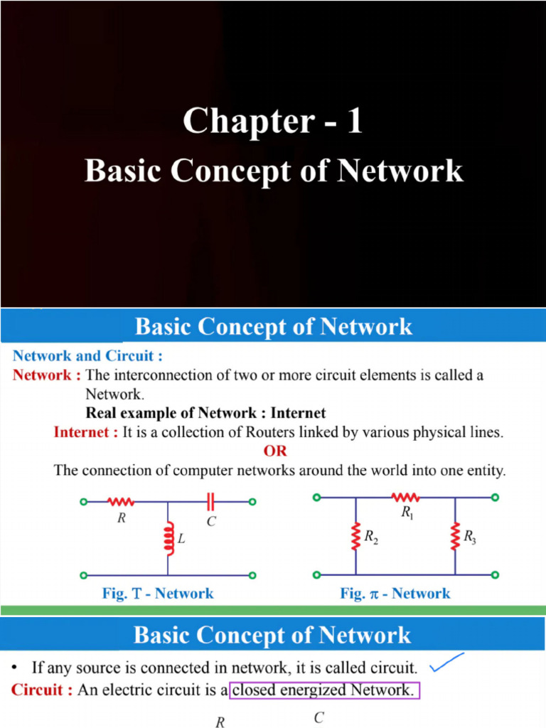 Network Theory (Chapter 1) Dhande Sir | PDF