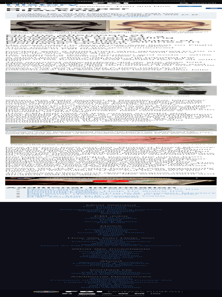 D.B. Cooper Hijacking - FBI | PDF | Crimes | Crime & Violence