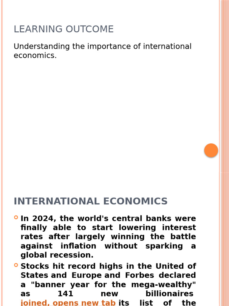 Key Insights on International Economics | PDF | Economics ...