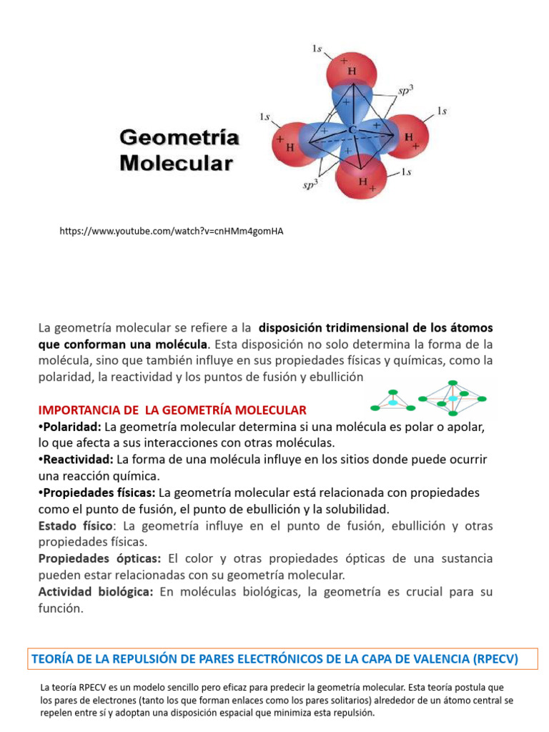 Geometria Molecular 24 - 25 | PDF | Enlace químico | Polaridad química