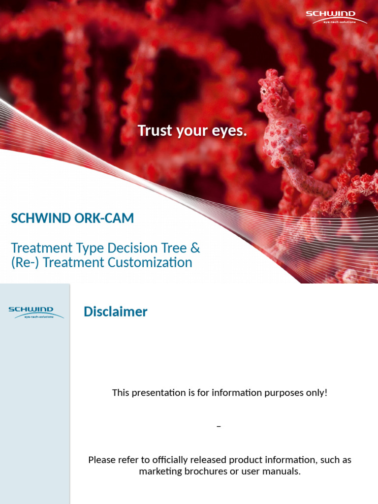 SCHWIND Treatment Type Decision Tree | PDF | Ophthalmology | Optics