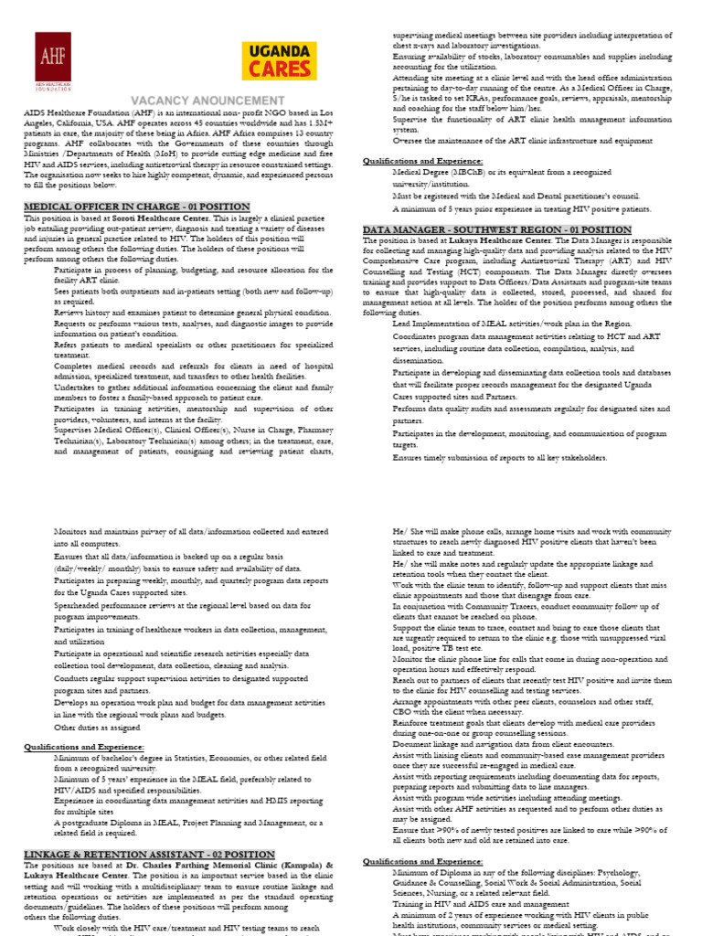 Advert - July 2024 | PDF | Patient | Health Care