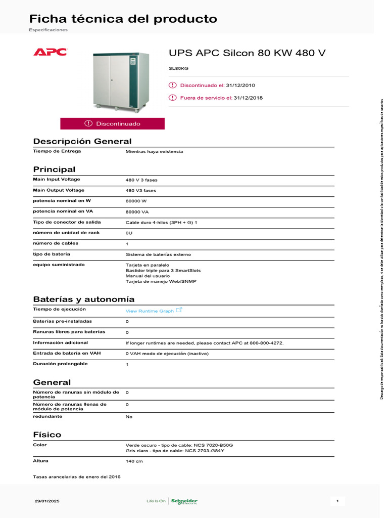 Schneider Electric Silcon SL80KG | PDF
