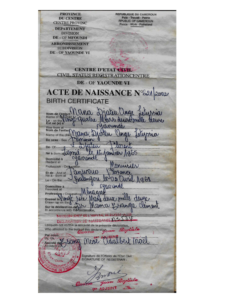 Acte e Naissance | PDF