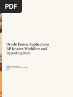 AP Invoice Approval Workflow in Oracle Fusion | PDF