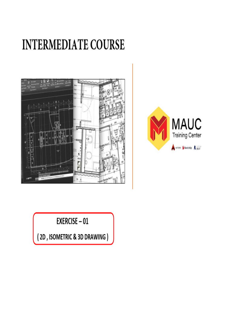 Intermediate Course Exercise (01) (2D.3D,Isometric) | PDF