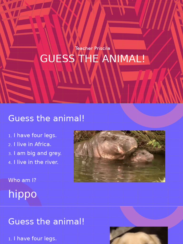 Animal Guessing Game for Kids | PDF