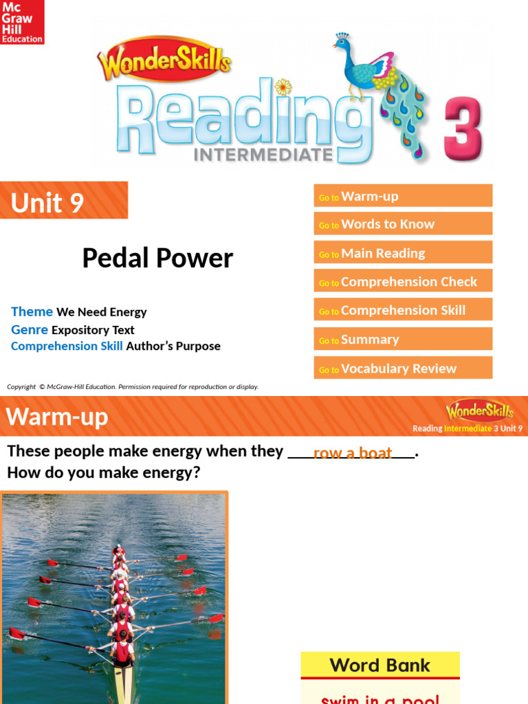 Presentation Slides - Intermediate 3 - Unit 9 | PDF | Reading ...