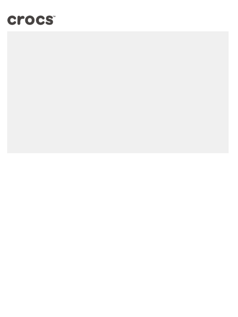 Crocs Label QZ844451969GB | PDF