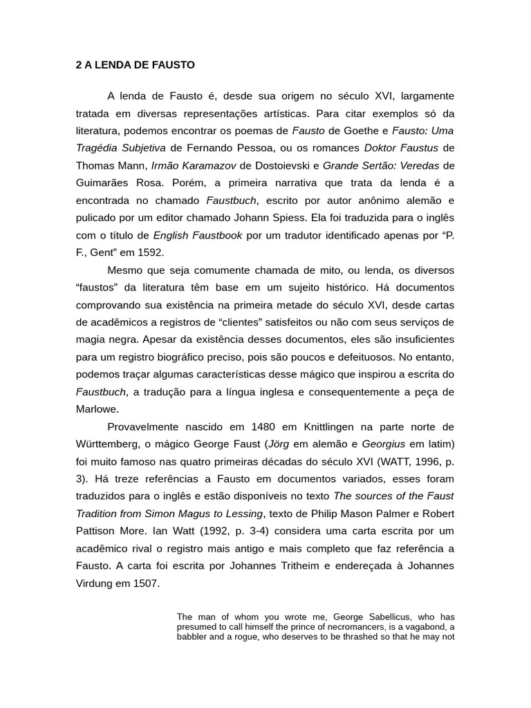 Artigo_Lenda_Fausto | PDF | Fausto | Narrativa