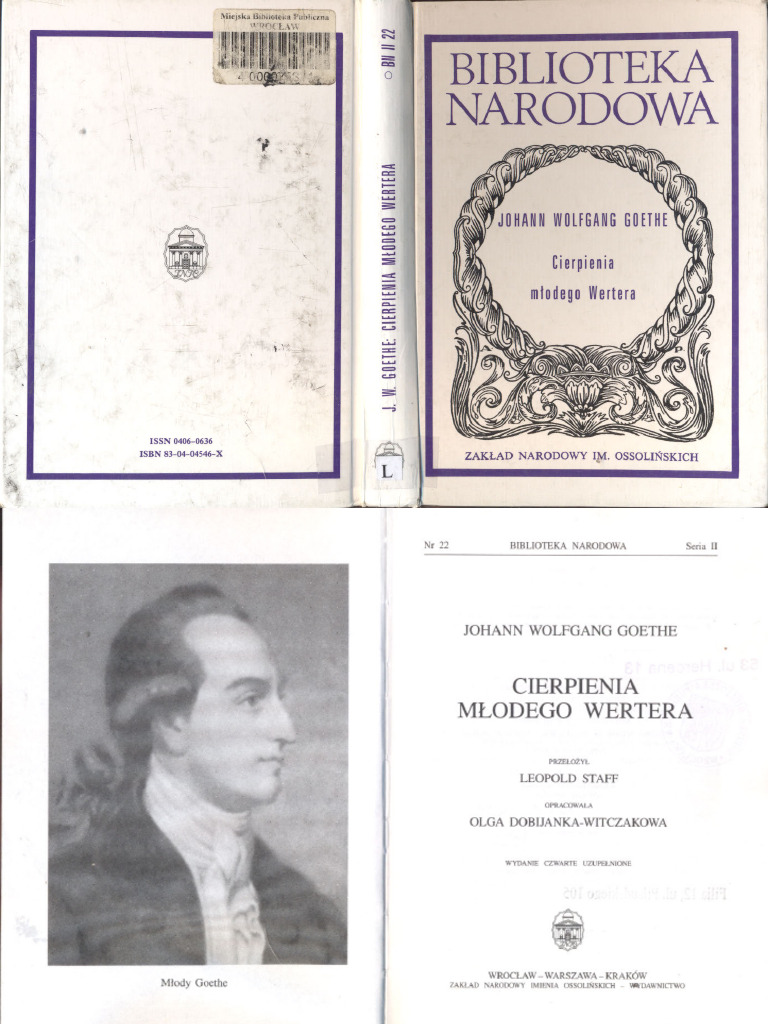 Goethe - Cierpienia Młodego Wertera (Skan 1) [Tł. L. Staff] | PDF