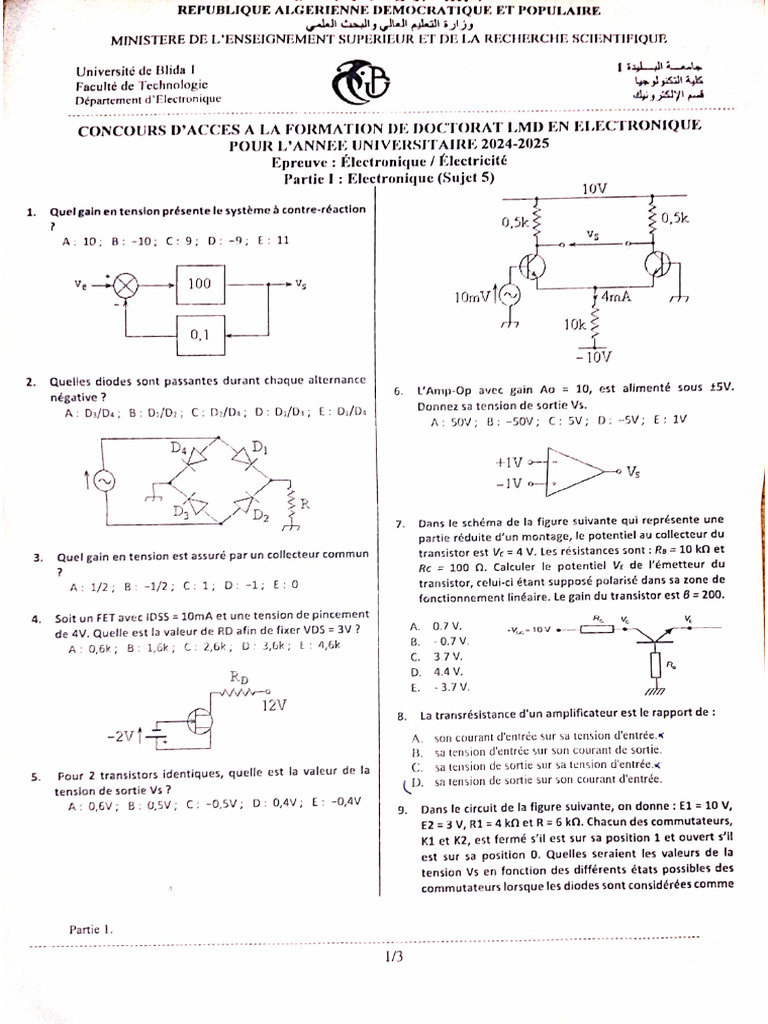 Electronique Electricite | PDF