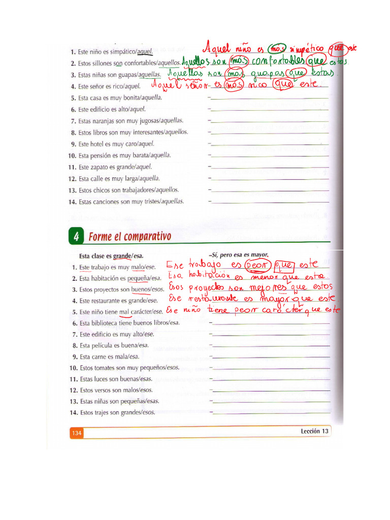 comparar ejercicios 2 | PDF