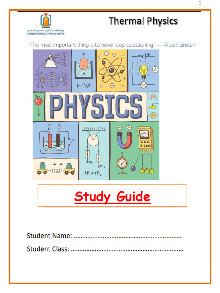 PHY301-Study Guide | PDF | Gases | Temperature
