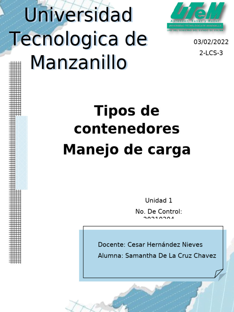 Tipos de Contenedores | PDF