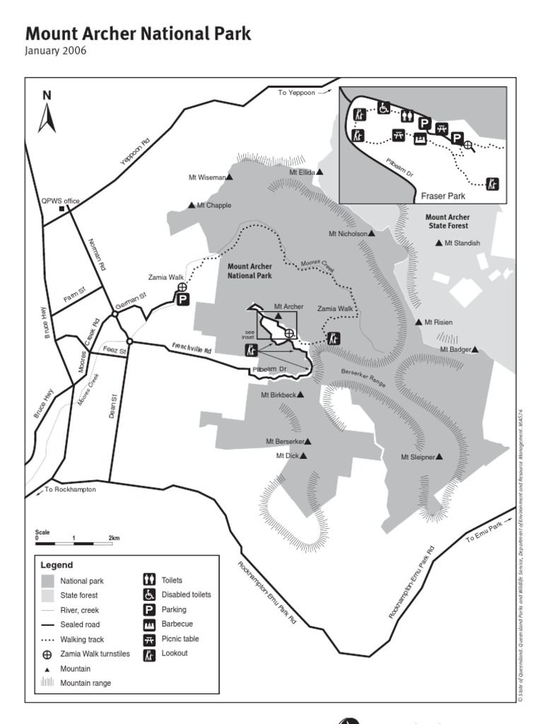 Mount Archer NP Map | PDF