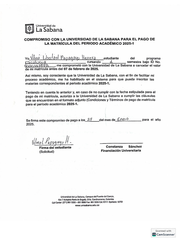 Condiciones y Términos Matrícula VILMA | PDF