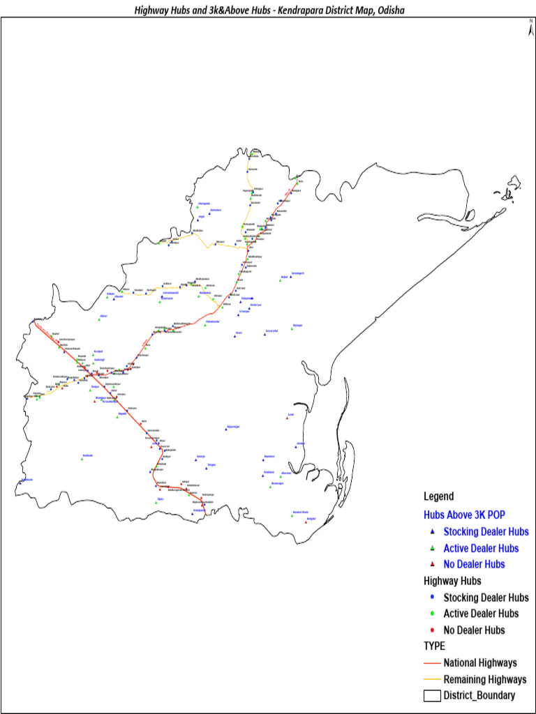 Kendrapara District Map, Odisha | PDF