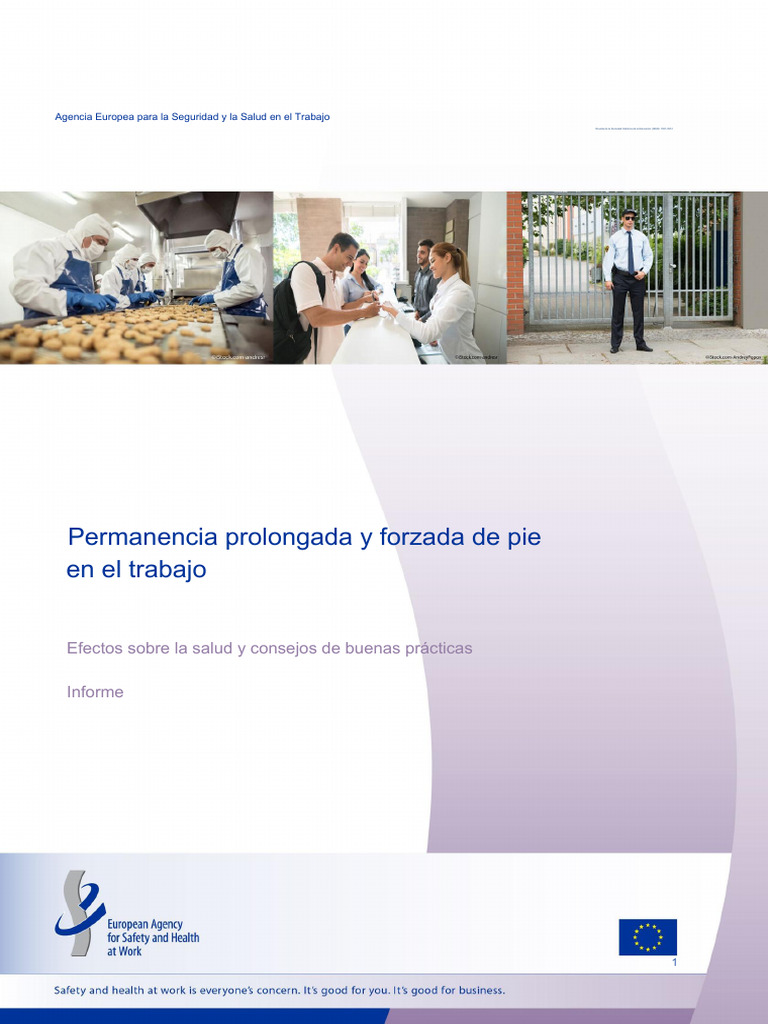 OSHA Prolonged Constrained Standing at Work (TRAD) | PDF