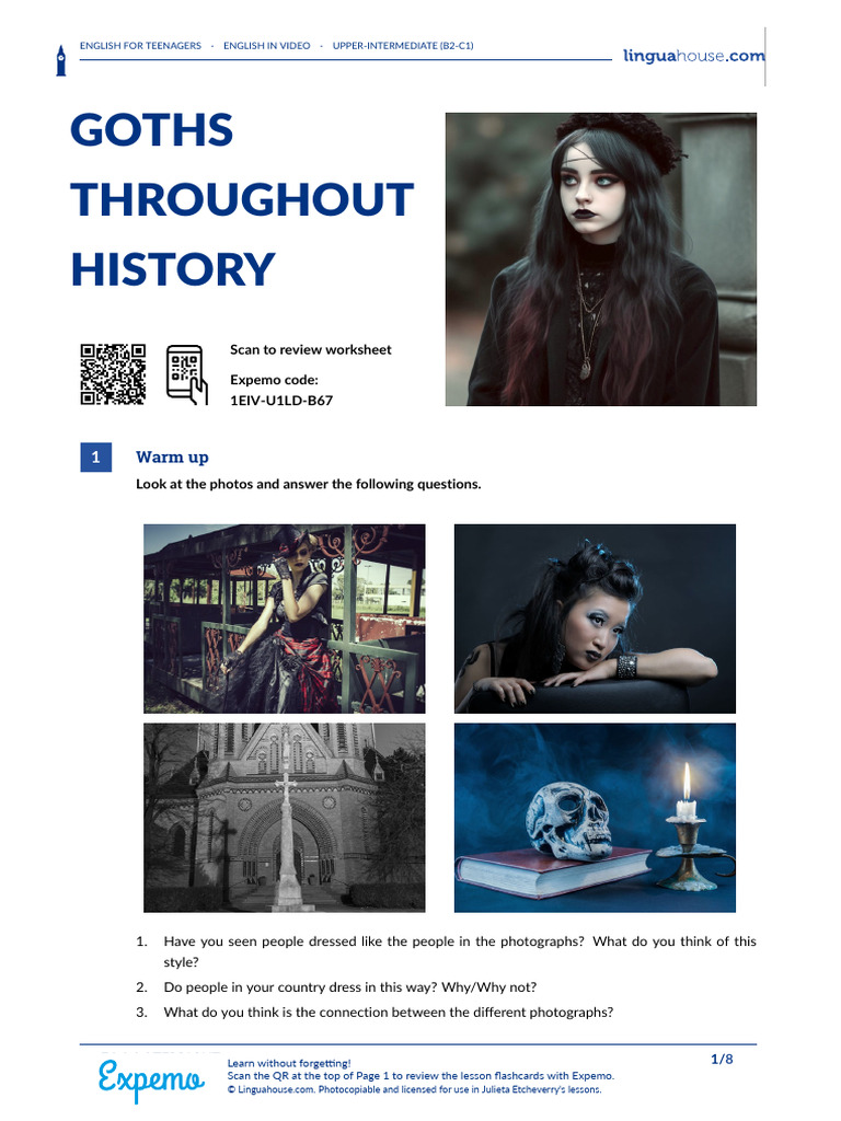 Goths through history -B2-C1 | PDF | Gothic Fiction | Dracula
