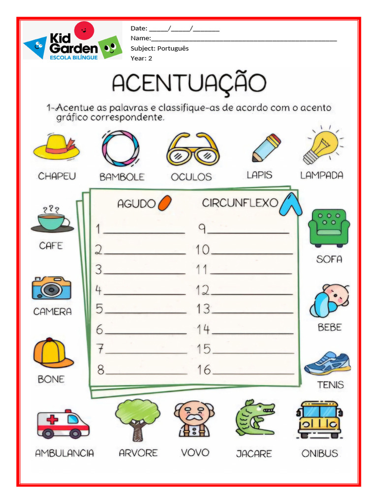 Acento Agudo e Circunflexo | PDF