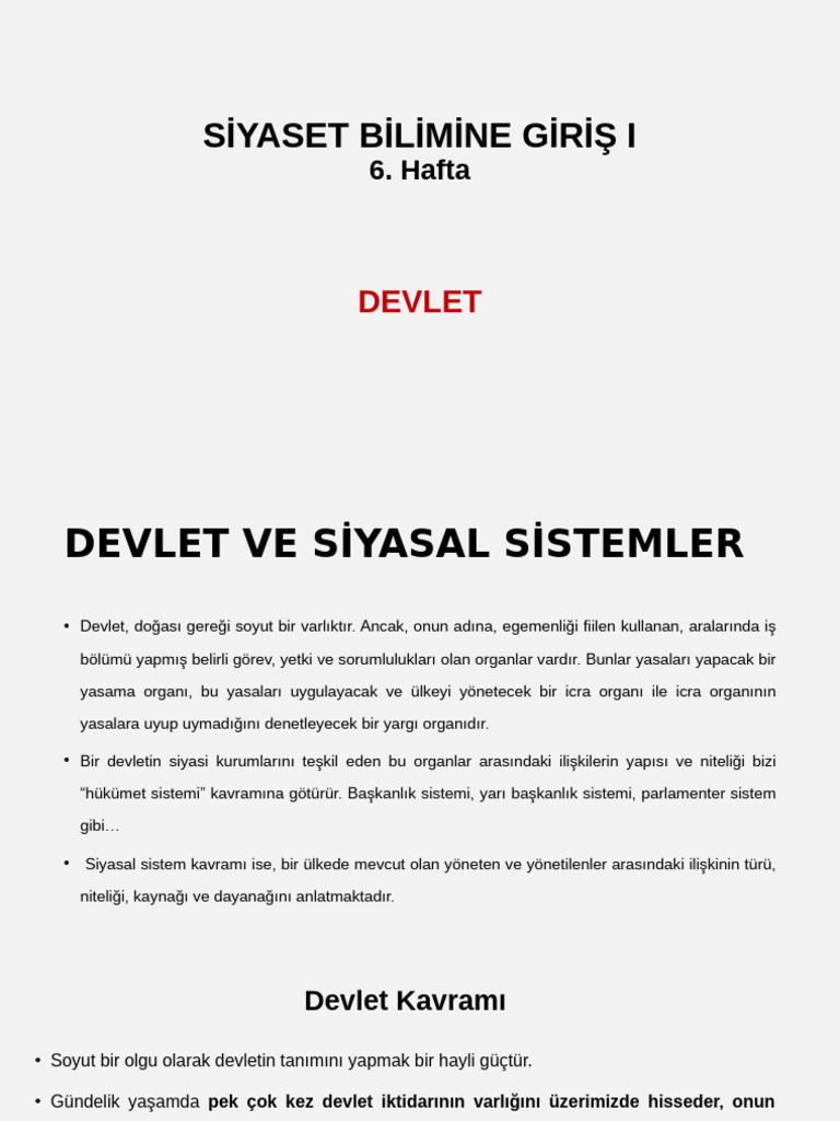 Siyaset Bilimine Giriş 5 | PDF