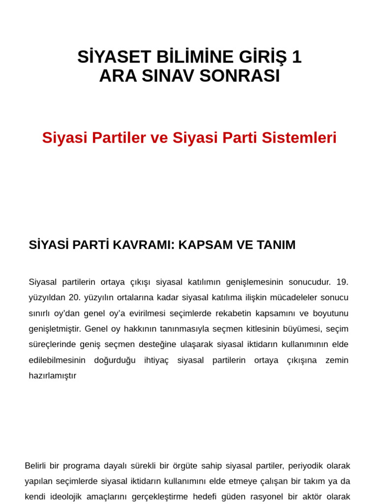Siyaset Bilimine Giriş 12 | PDF