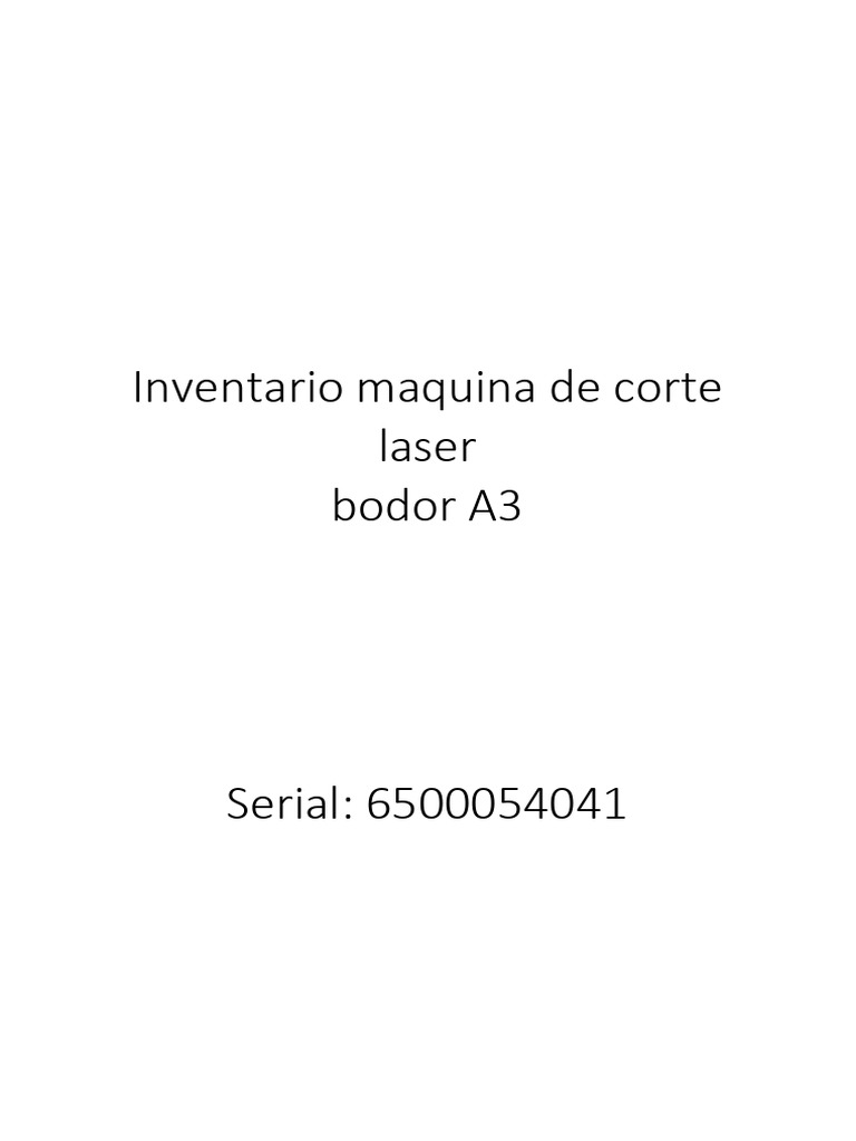Bodor A3 - 6500054041 | PDF