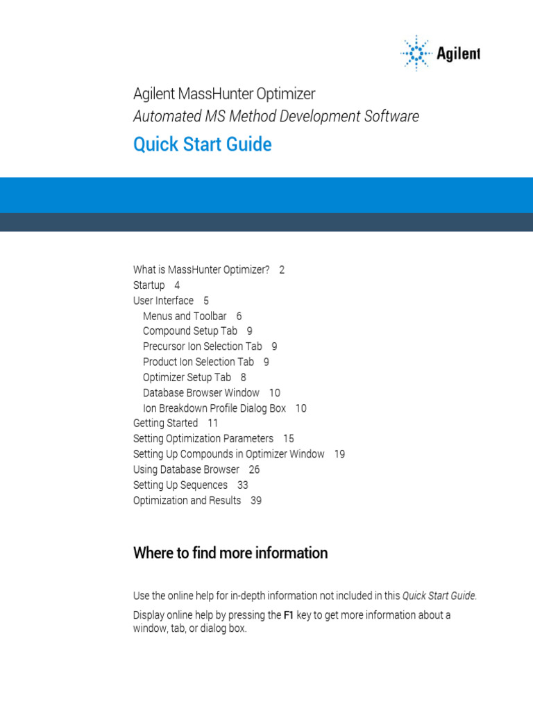 Usermanual-Triple Quad optimizer-MassHunter-G3793-90008EN - B-Agilent ...
