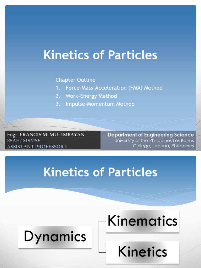 Lecture 2 Kinetics of Particles | PDF | Force | Collision