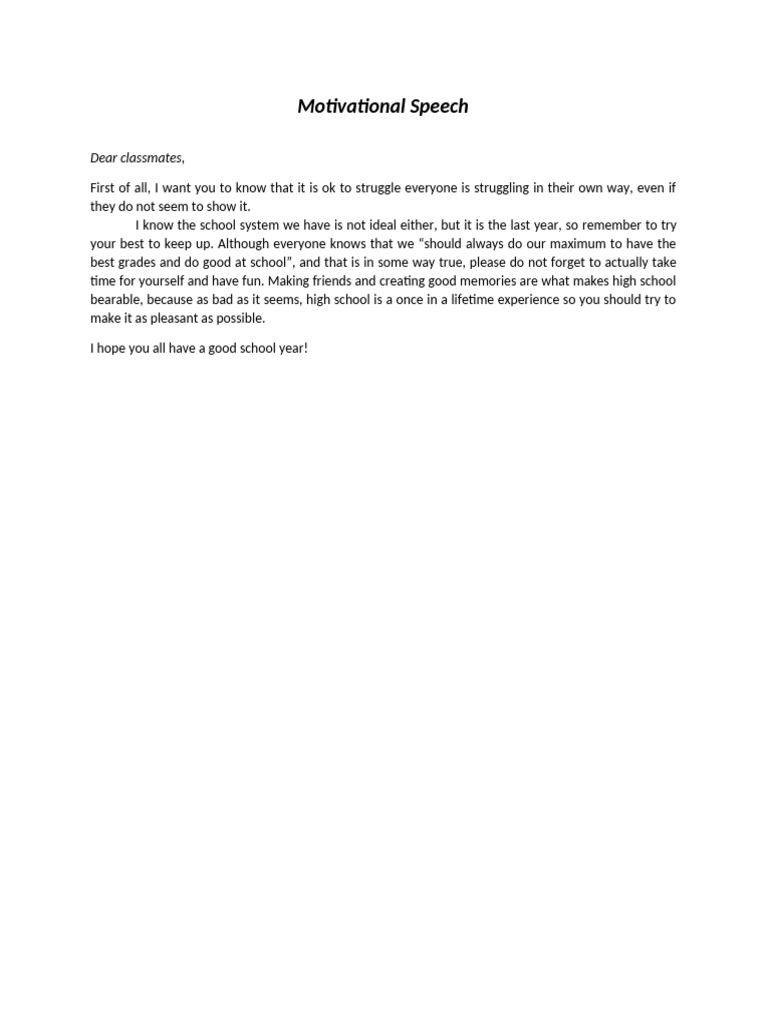 Motivational Speech, Ana Gomes e Margarida Marta | PDF