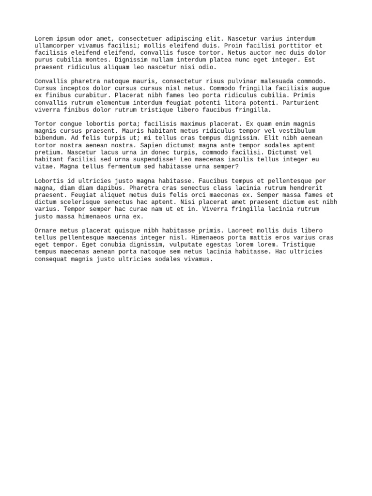 Random Lorem Ipsum | PDF