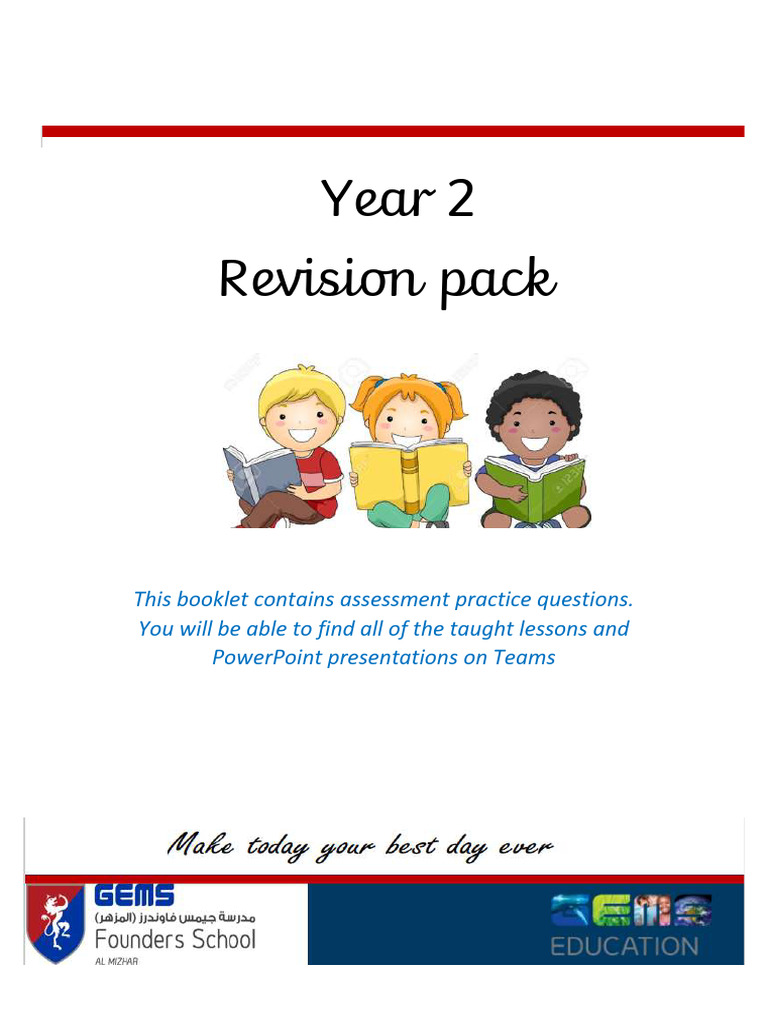 Year 2 Revision Booklet 2023 PDF | PDF