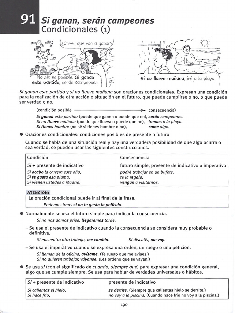 Condicionales Ejercicios | PDF