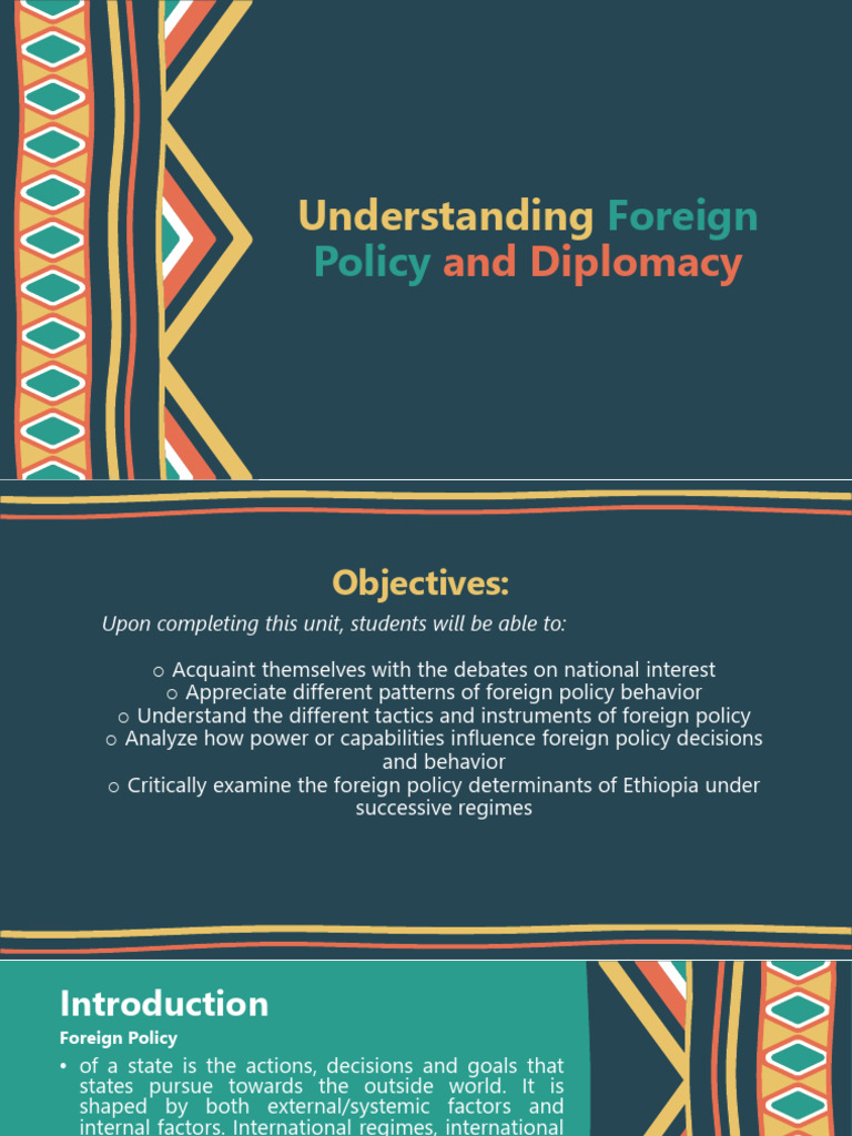 CHAPTER IV-Understanding Foreign Policy and Diplomacy | PDF | Diplomacy ...