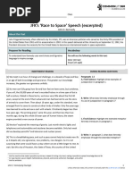 Kennedy's Rhetoric in Moon Speech Analysis | PDF | Outer Space ...