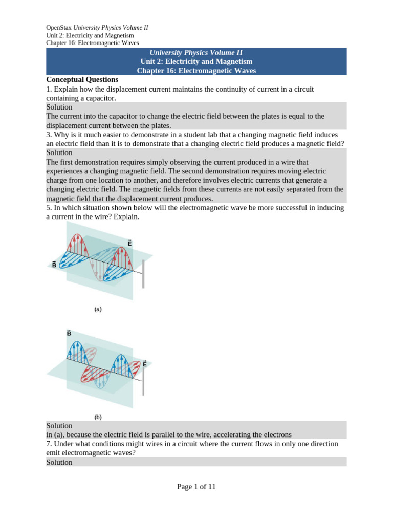 Wavelength and Frequency of EM Waves | PDF | Electromagnetic Radiation ...