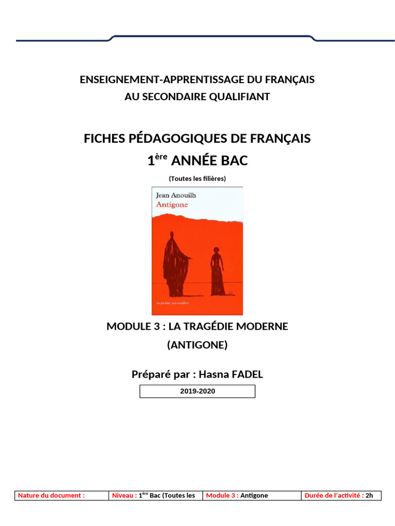 Antigone : Tragédie moderne au Bac | PDF | Œdipe | Mythologie de Thèbes